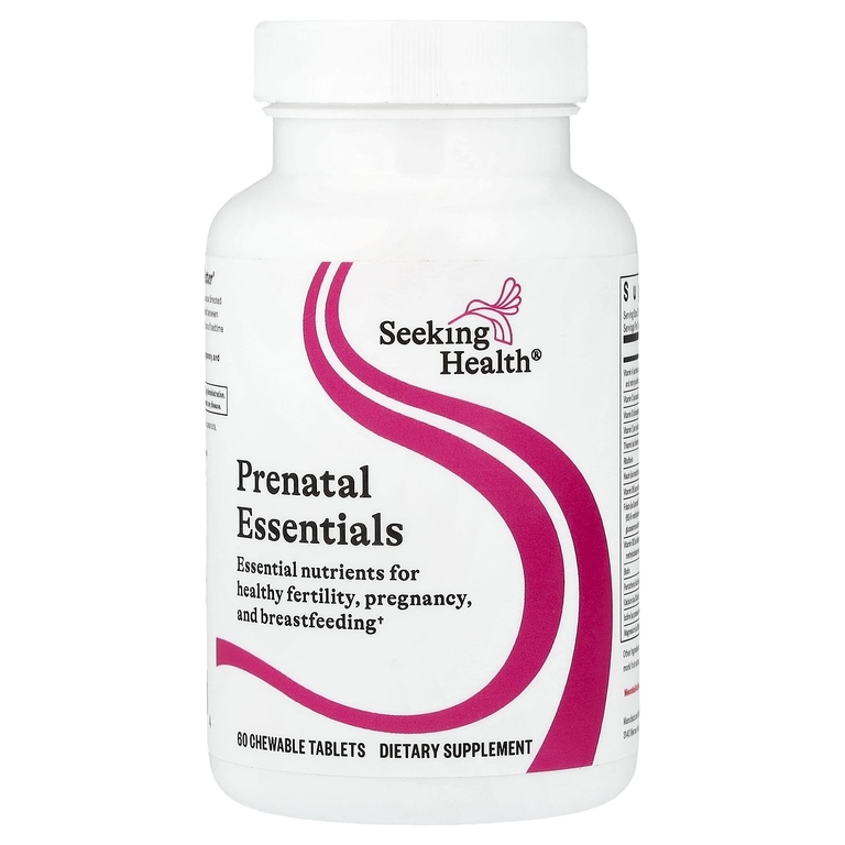 Seeking Health, Prenatal Essentials, 60 жевательных таблеток ...