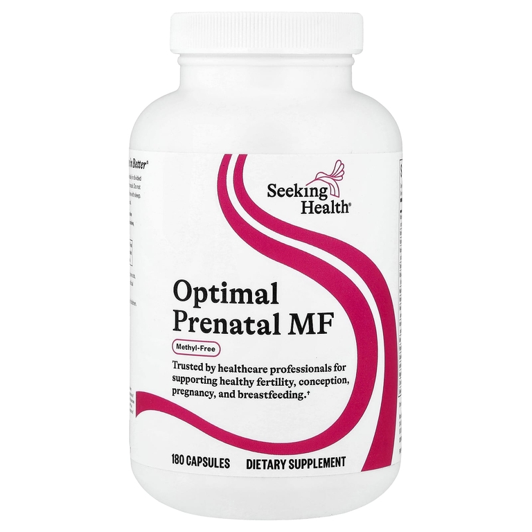 Seeking Health, Optimal Prenatal, безметила, 180 вегетарианских капсул ...