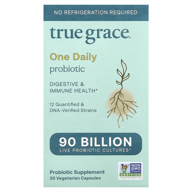 True Grace, One Daily Probiotic, 30 вегетарианских капсул | Пробиотики ...
