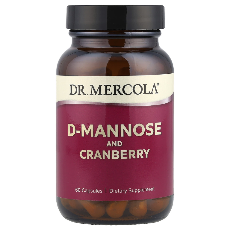 Dr. Mercola, D-манноза и экстракт клюквы, 60 капсул | D-Манноза | Dr ...